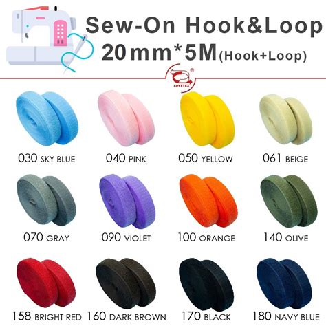 20mm 3 4 Hook And Loop Fastening Tape Hook Loop）