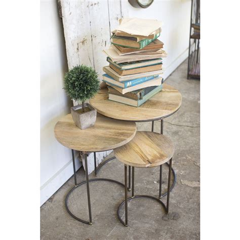Round Retail Nesting Tables Set