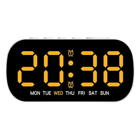 Alarm Clocks For Bedrooms Digital Desk Clock For Bedside Nightstand