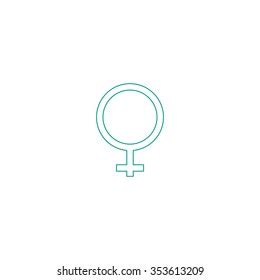 Female Sex Icon Outline Symbol On Stock Illustration Shutterstock