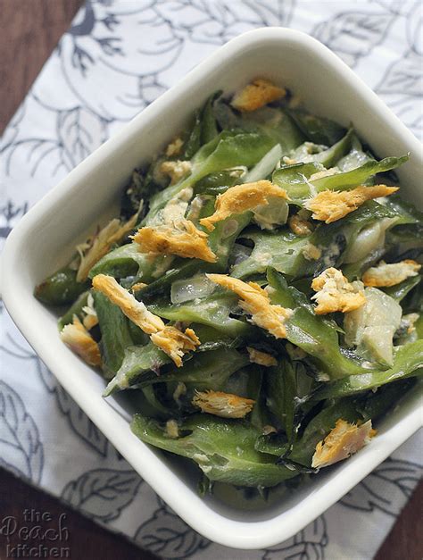 Ginataang Sigarilyas With Tinapang Bangus The Peach Kitchen