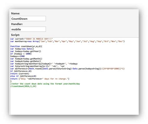Count Down In Days Script Tutorial V5 Tutorial Sambaclub Forum