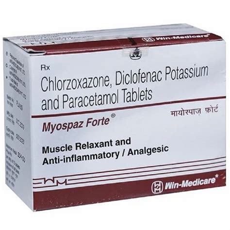 Myospaz Forte Tablet At Rs 370strip Of 10 Tablets Neurobion Forte