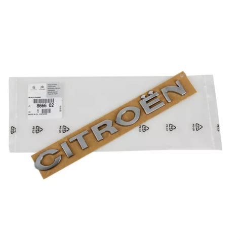 logo original citroen emblem plate script boot lid for berlingo b9 8666