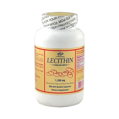 Soy Lecithin 200 Softgels 1 200 Mg Nu Health Products