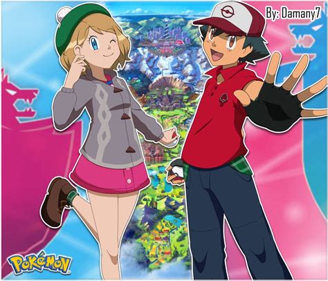 Ash And Serena Reimagined As Galar Best Pokémon Art