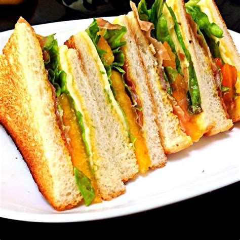 柿と生ハムの秋サンドイッチshikano Snapdish スナップディッシュ Idelgeaa