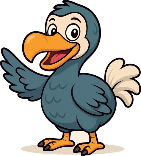 Cartoon Dodo Bird Waving Hello 67342927 Vector Art At Vecteezy