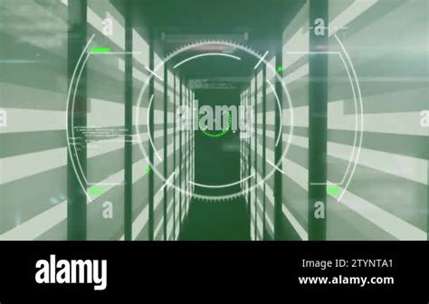 Animation Of Data Processing Scope Scanning And Digital Information