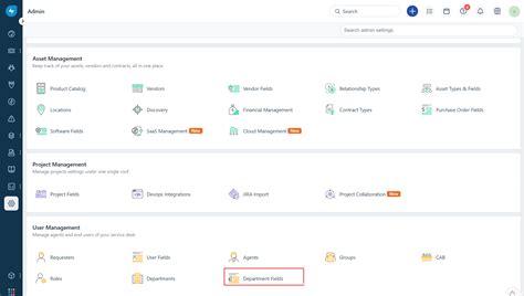 Custom Fields For Department Freshservice