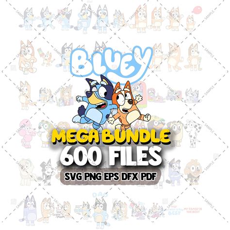 Bluey Svg Bundle Bluey Svg Bingo Svg Bluey Birthday Bluey Porn