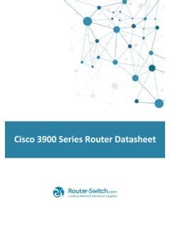 CISCO SERIES ROUTER DATASHEET Router Switch Cisco Series Router Datasheet Router