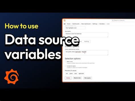 How To Use Data Source Variables In Grafana Grafana Labs Posted On The Topic Linkedin