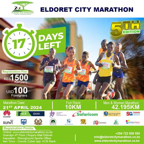 Register Now For The 5th Edition Of Eldoret City Marathon