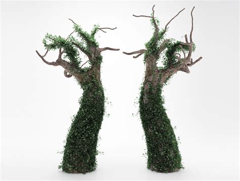 dead tree with ivy 3d model 3d plants