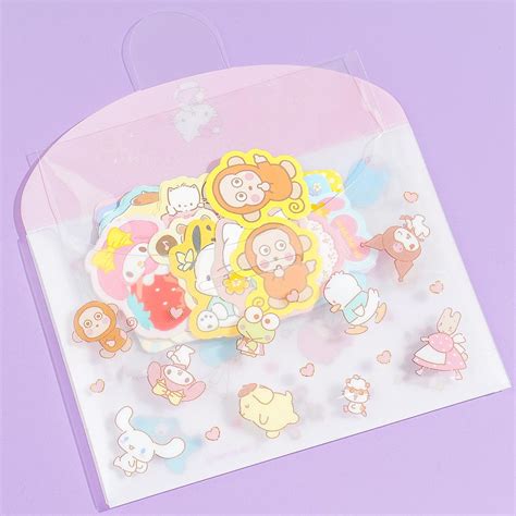 Sanrio Characters Sticker Set With Case Blippo