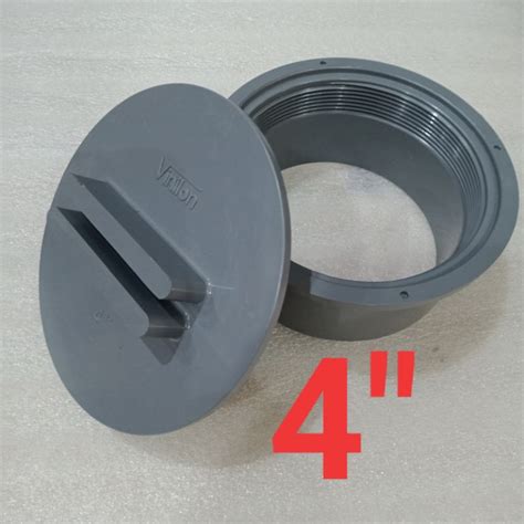 Jual Clean Out 4 Inch VINILON Dop Tutup Pipa Lubang Kontrol SepticTank