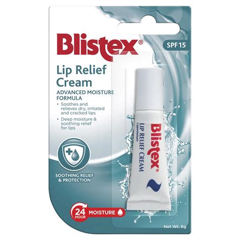 Buy Blistex Lip Relief Cream Spf15 6g Tube Online At Chemist Warehouse