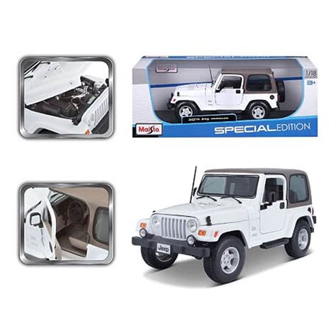 Maisto 118 Scale Special Edition Jeep Wrangler Sahara White