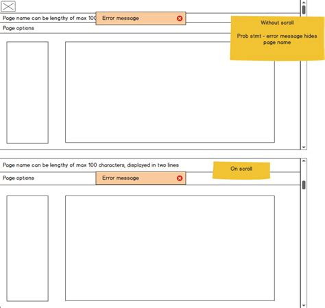 Experience Best Place To Display Error Message In The Page User