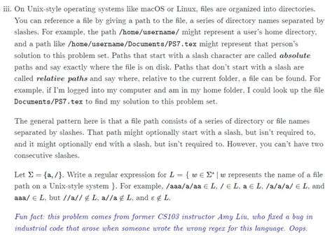 Solved Iii On Unix Style Operating Systems Like MacOS Or Chegg