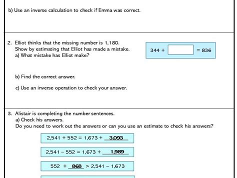 Addition And Subtraction Inverse Operation To Check Answers Higher Reasoning Teaching Resources
