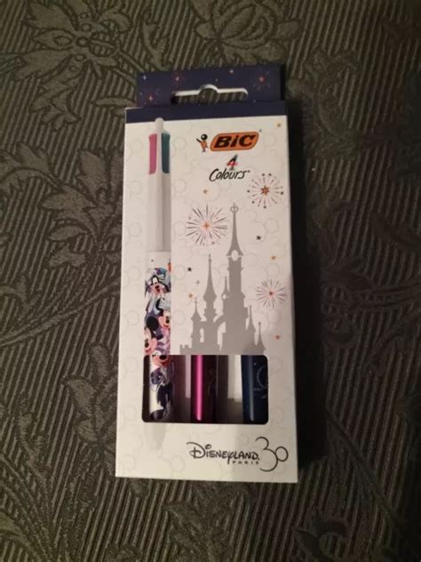 PACK STYLO BIC 4 Couleurs Disneyland Paris Anniversaire 30th EUR 26 00