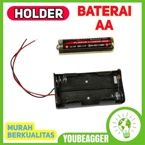 Jual Tempat Baterai AA ABC ALKALINE Holder Baterai AA Shopee Indonesia