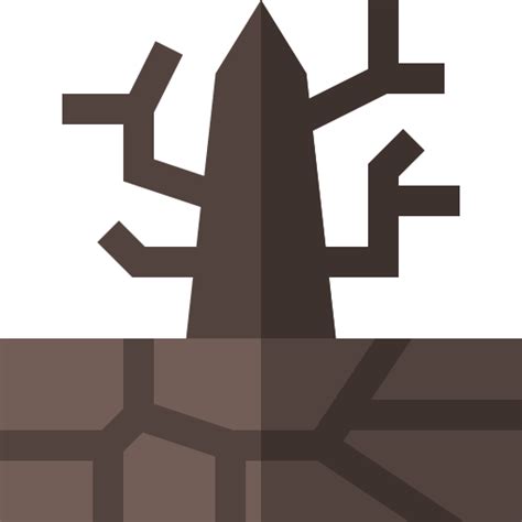 Dead Tree Basic Straight Flat Icon