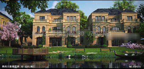 建筑 设计效果图 居民楼 树max： 庭院景观檀宫07 三维动画模型3dmax模型 地产动画三维动画场景3dmax模型