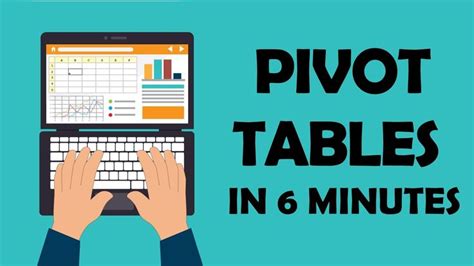 Learn Pivot Tables In 6 Minutes Microsoft Excel Microsoft Excel Pivot Table Microsoft