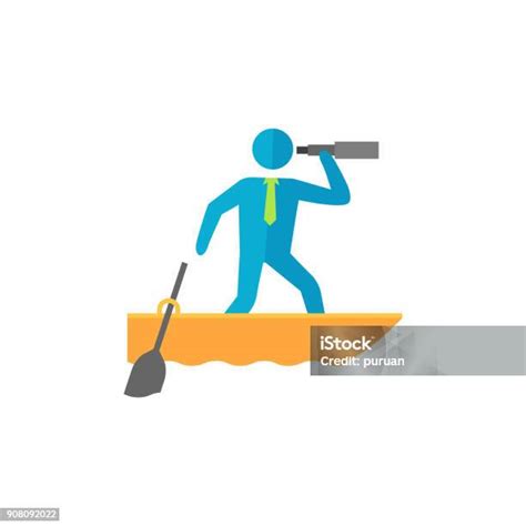 平面圖標商人帆船向量圖形及更多一個人圖片 一個人 人 人造物件 Istock