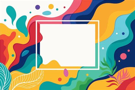 Colorful Frame Background Premium Ai Generated Vector