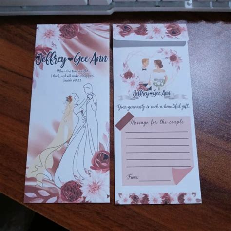 100pcs batch 8 of 8 wedding envelopes edit details only shopee
