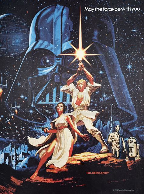Star Wars A New Hope 1977 Brothers Hildebrandt Uk Quad Poster