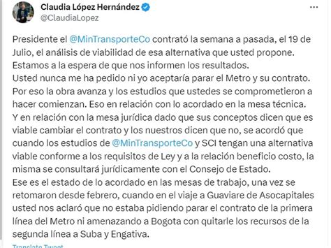 Así Quedaría La Primera Línea Del Metro De Bogotá Según El Trazado Que