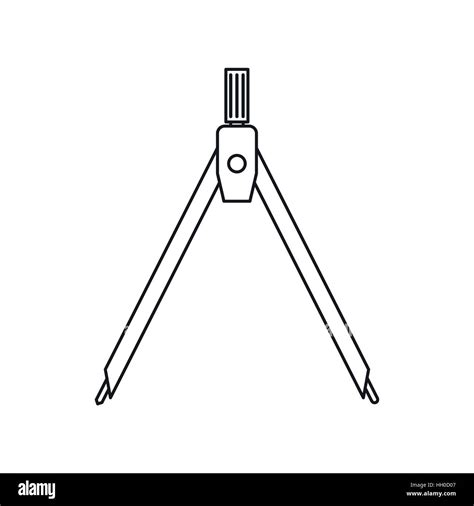 Drawing Compass Icon Outline Style Stock Vector Image And Art Alamy