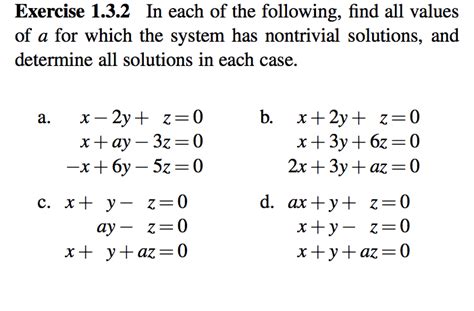 solved exercise 1 3 2 in each of the following find all