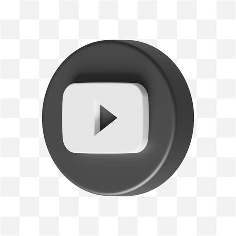 Premium Psd Youtube Social Media Icon 3d