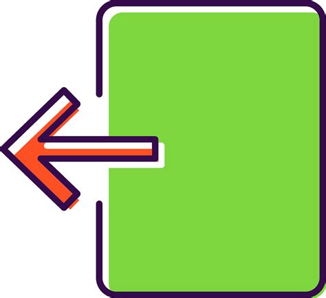 Exit Door Filled Icon Vector Art At Vecteezy