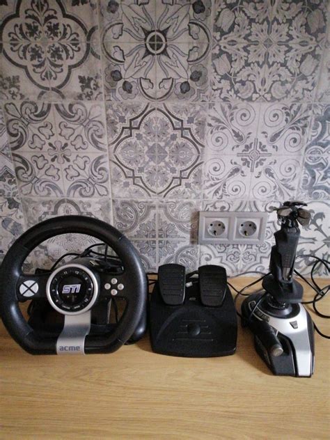 Игровой руль педали авиаджойстик: 1 500 грн. - Аксесуари Любимівка на Olx