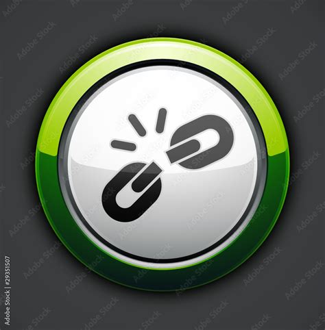 Icône Lien Stock Vector Adobe Stock