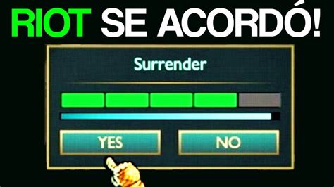 NUEVOS CAMBIOS EN EL SURRENDER YouTube