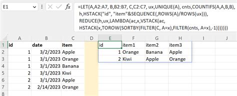 Excel How Can I Combine Rows By Id And Put The Row With Different