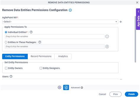Remove Data Entities Permissions Activity