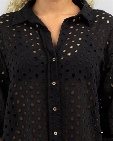 Shop Kaiami Libby Beach Cover In Black Fast Shipping And Easy Returns City Beach Australia