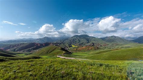 Tourism Blue Sky Grass Cloud Scenery Grassland Scenic Spot Sights