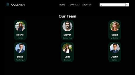 Responsive Animated Team Member Page Design Html Css Youtube