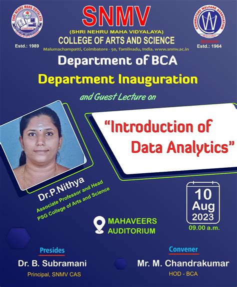 Data Analytics Shri Nehru Maha Vidyalaya