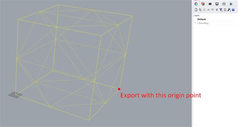 Rhino7 Export With Origin Not Working For Mesh Option Rhino Mcneel